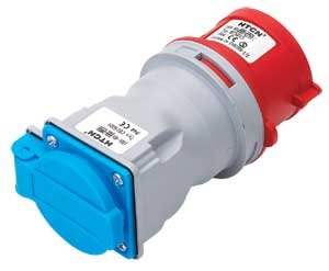 CEE adapter - CEE 5Pol Kraftkabel til DK-udtag - Music2you